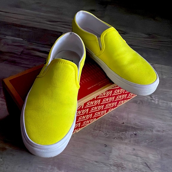 Vans | Shoes | Brand New Wo Tags Bright Yellow Vans | Poshmark